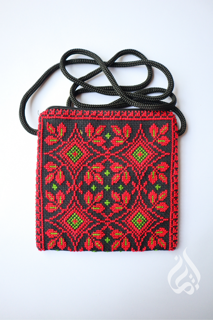 Diamond Purse with Shoulder Strap - Made in Palestine – Emaan