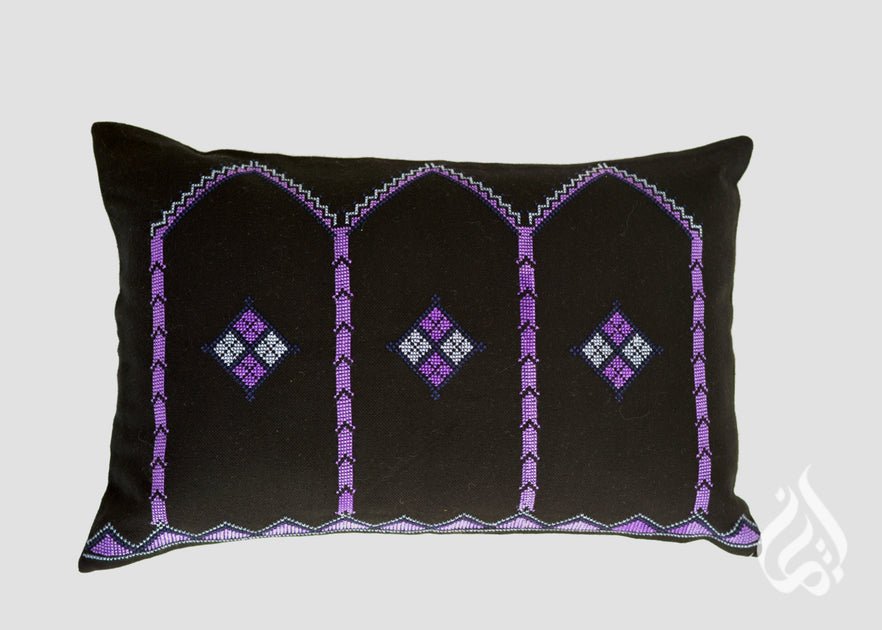 Jerusalem Gates Cushion by Sulafa- Made in Palestine – Emaan
